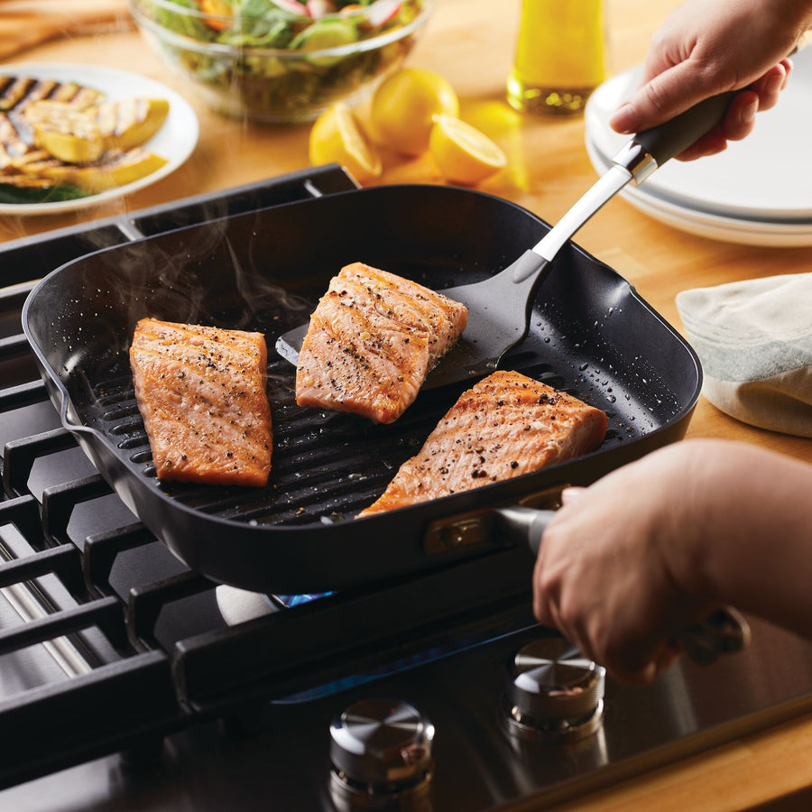 12-Inch Deep Nonstick Frying Pan with Lid – Anolon