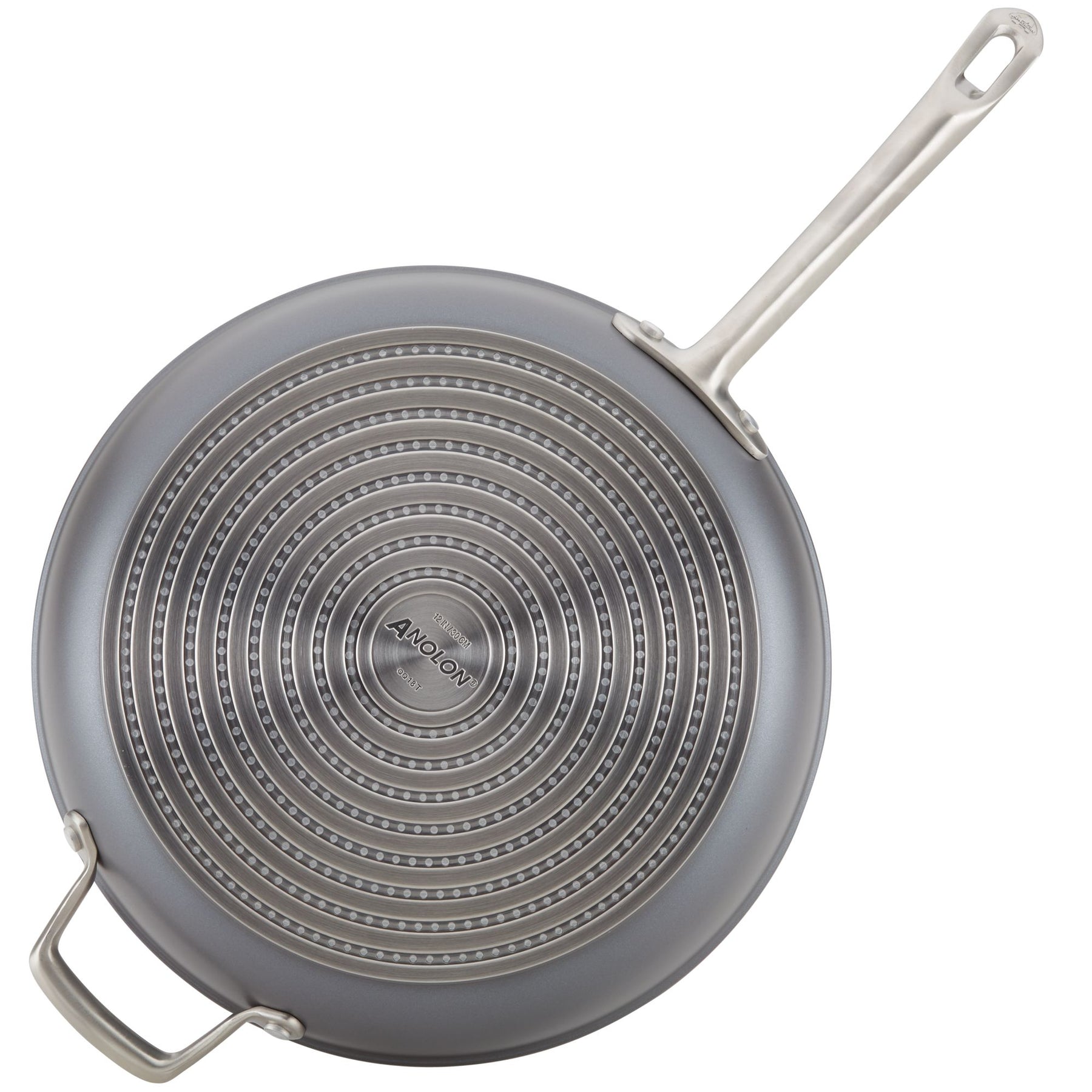 12-Inch Deep Frying Pan with Lid and Helper Handle – Anolon