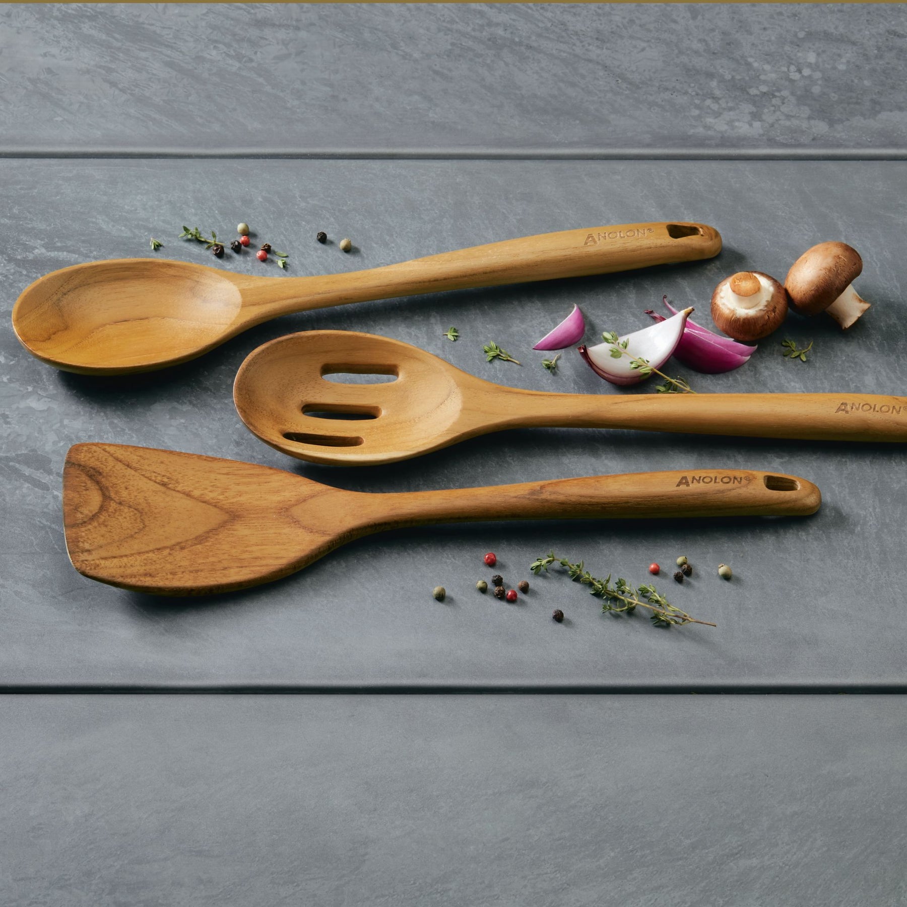 3-Piece Teak Tool Set – Anolon